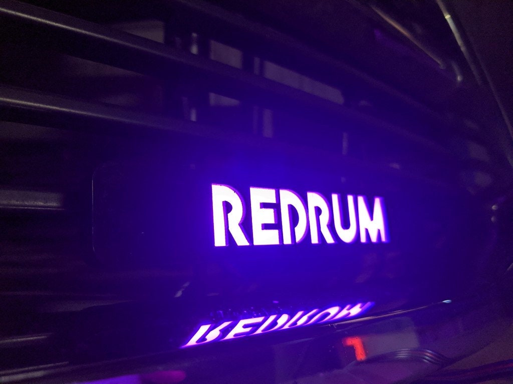 Custom LED Grille Badge Block Font RGB 1.12 X - Etsy Canada