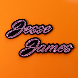 Custom Text Car Badge - Script Font - Type Your Own and Choose Your ...