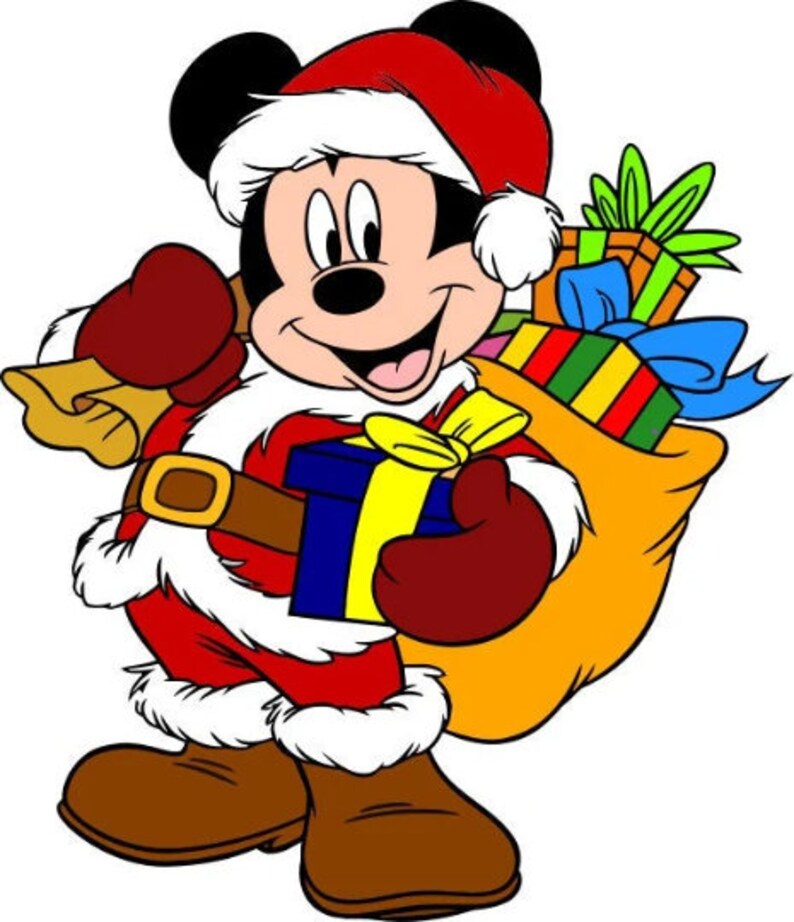 Mickey Mouse Santa Claus SVG - Etsy