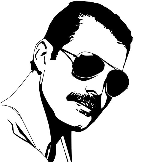 Freddie Mercury SVG - Etsy