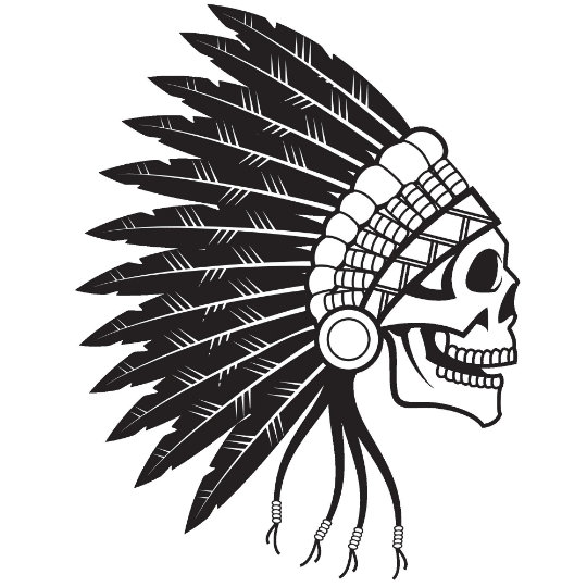 Indian Skull SVG - Etsy