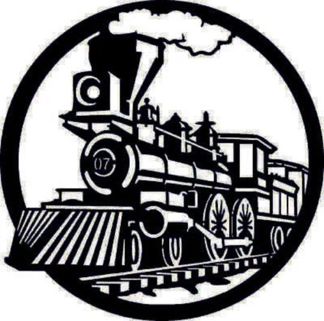 Retro Train Wall Art Cnc Dxf Vectorel Cutting File Ready for Laser Cut ...