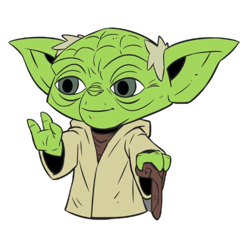 Star Wars Meister Yoda SVG - Etsy.de