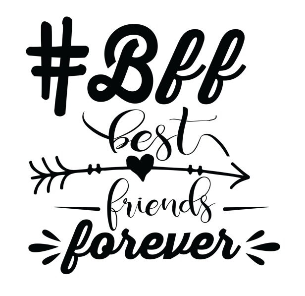 BFF Forever DXF SVG - Etsy