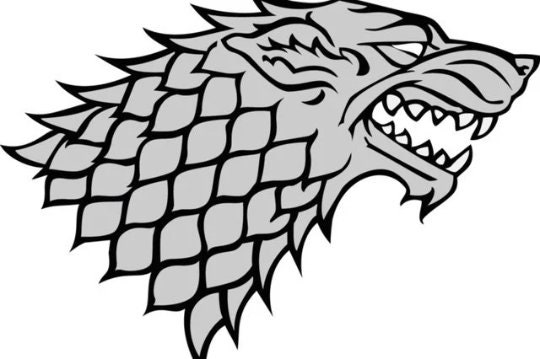 Logotipo de Game of Thrones Stark SVG - Etsy España