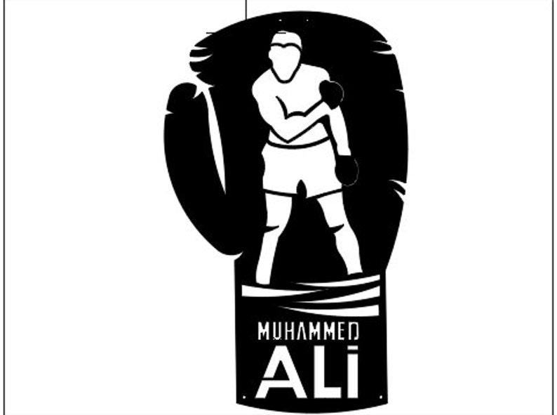 Muhammed Ali DXF Laser Cut - Etsy