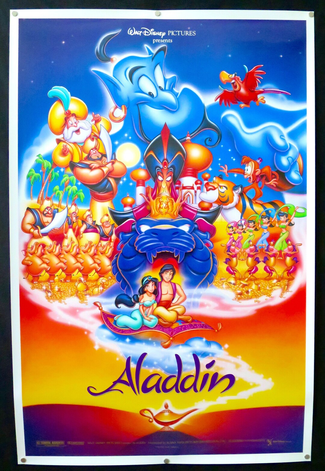 ALADDIN U.S. 1 Sheet Movie Poster 1992 Orig. D/S Rolled 'cast Style' in ...