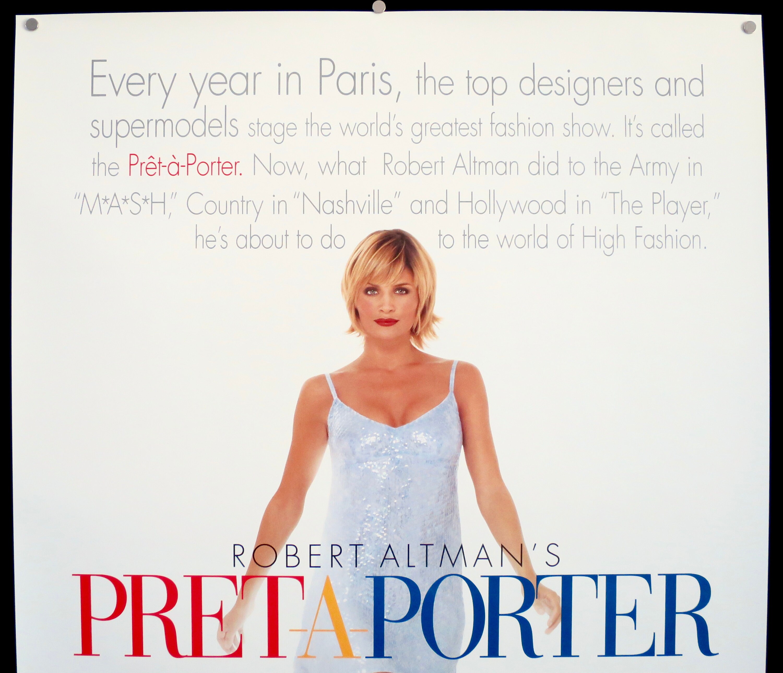 PRET-A-PORTER Advance Teaser 1 Sheet Movie Poster Fine - Etsy
