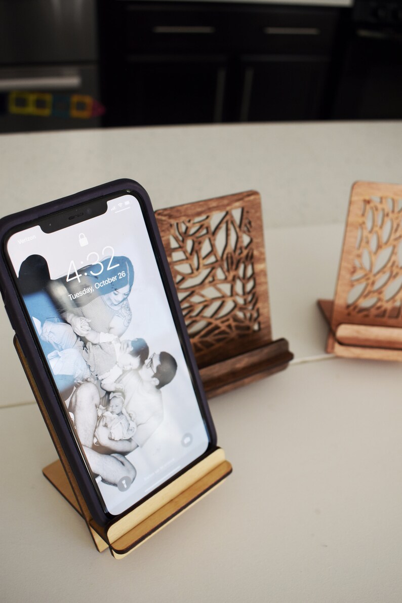 Laser Cut Wood Phone Stands - Etsy