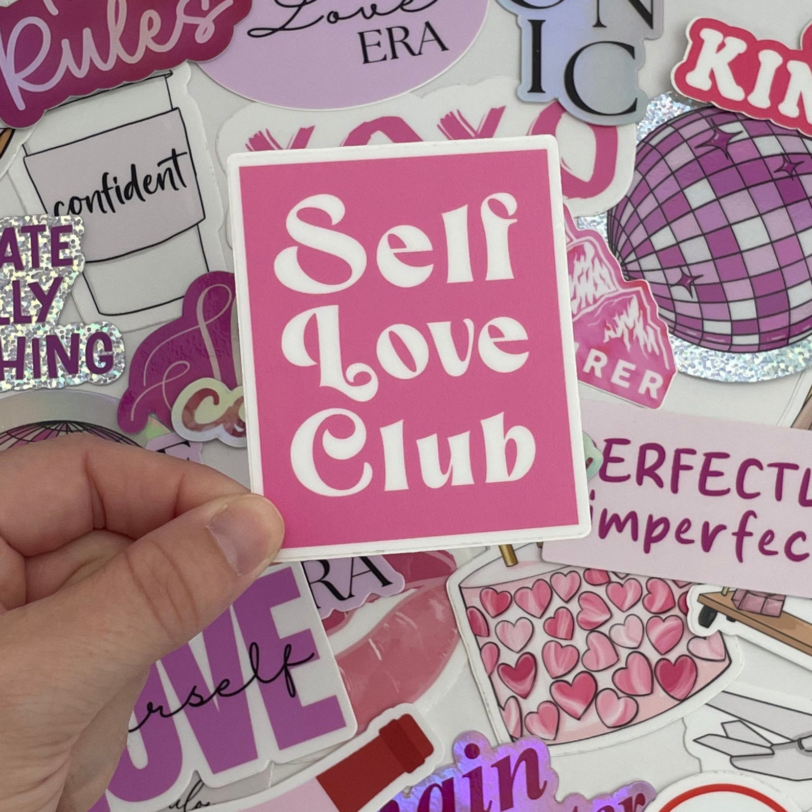 Self Love Club Sticker, Confidence Sticker, Self Esteem Sticker ...