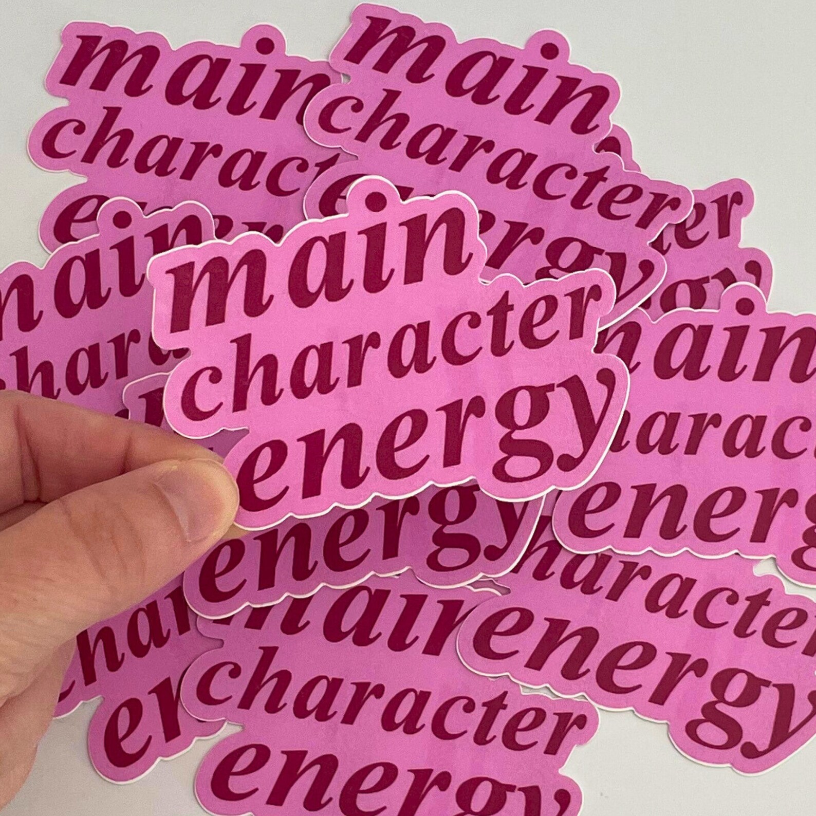 Main Character Energy Sticker: Waterproof Vinyl Laptop Decal - Etsy