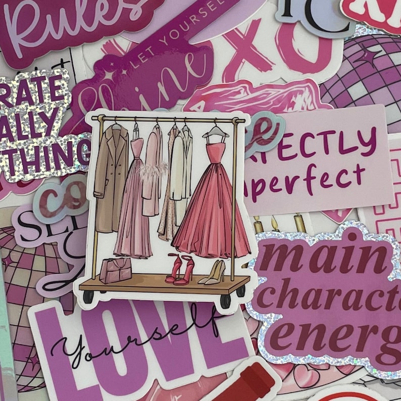 Chic Wardrobe Sticker: Fashionista Vinyl Decal - Etsy