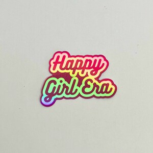 Happy Girl Sticker, Positive Vibes Sticker, Happiness Sticker ...