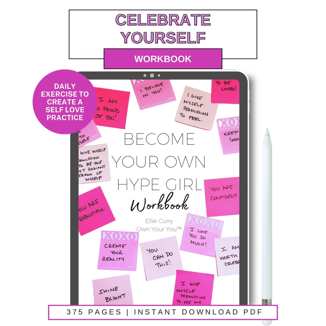 Self-love Workbook: Become Your Own Hype Girl (digital PDF) - Etsy