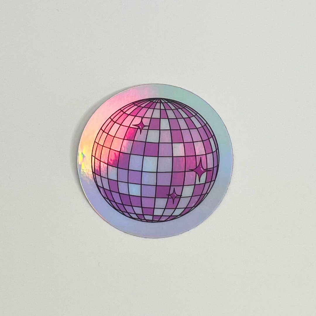 Disco Ball Sticker, Disco Party Sticker, Vintage Disco Ball Sticker ...