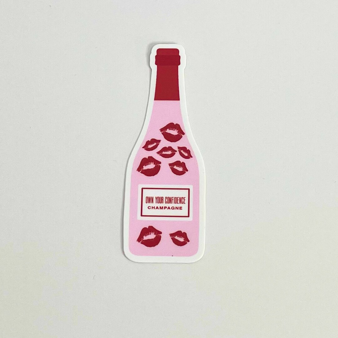Champagne Bottle Sticker, Celebration Sticker, Cheers Sticker ...