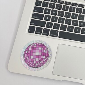 Glitter Disco Ball Sticker: Waterproof Vinyl, 70s Party Decor - Etsy