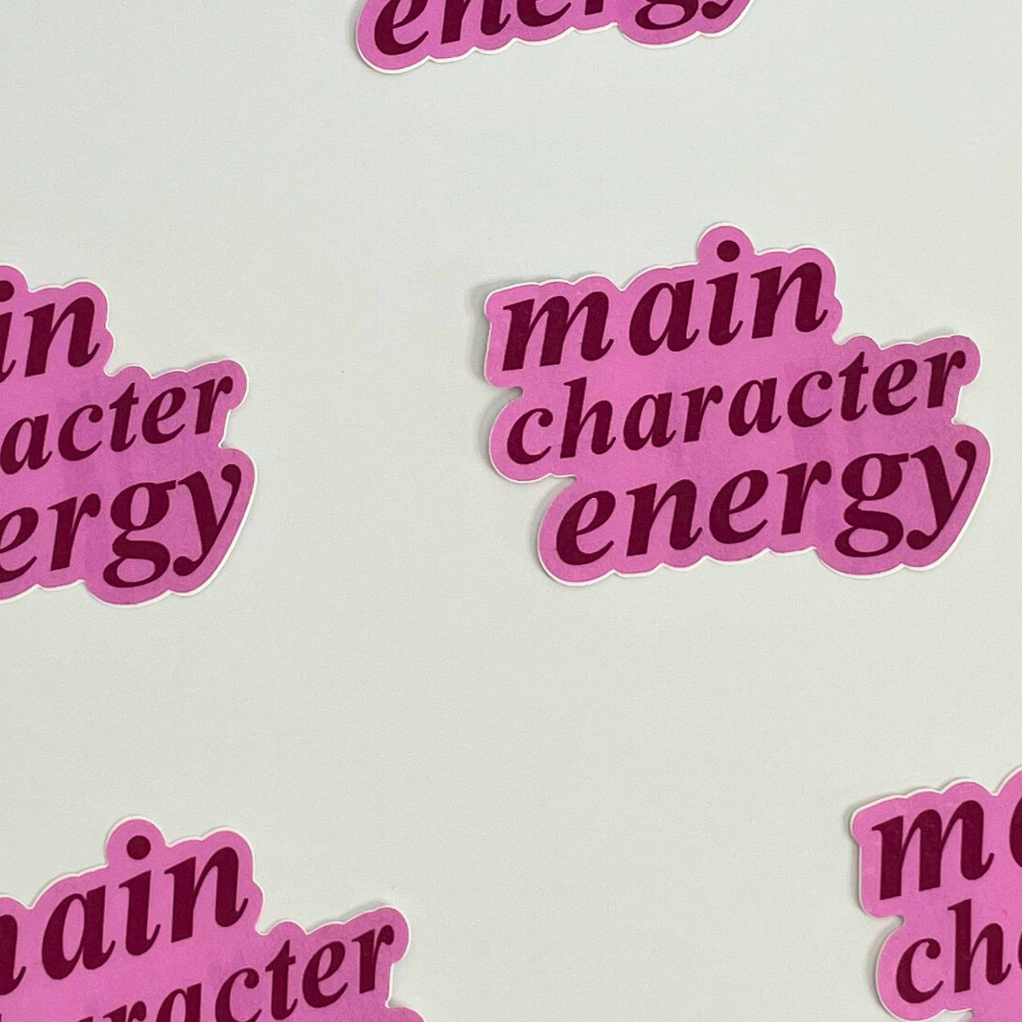 Main Character Energy Sticker: Waterproof Vinyl Laptop Decal - Etsy