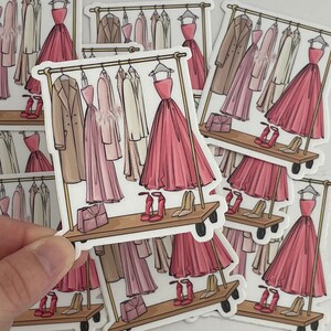 Chic Wardrobe Sticker: Fashionista Vinyl Decal - Etsy