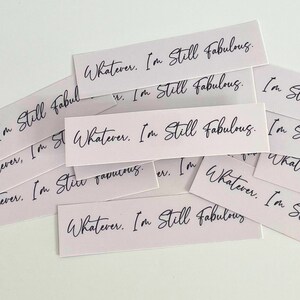 Fabulous Sticker, I'm Fabulous Sticker, Positive Affirmation Sticker ...