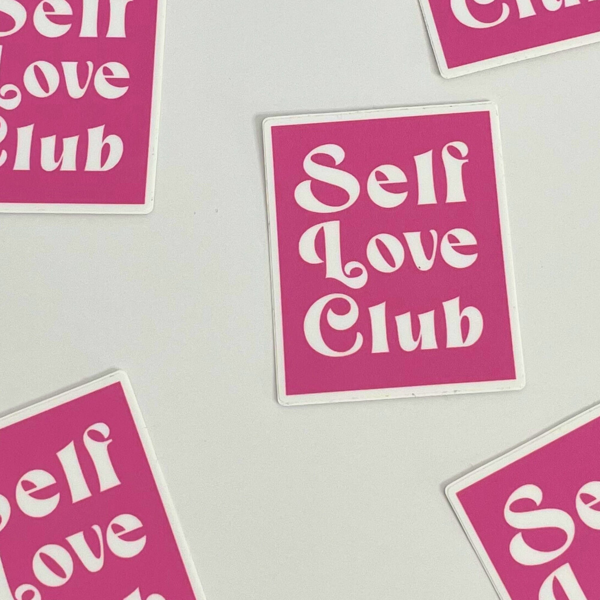 Self Love Club Sticker, Confidence Sticker, Self Esteem Sticker ...