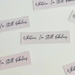 Fabulous Sticker, I'm Fabulous Sticker, Positive Affirmation Sticker ...