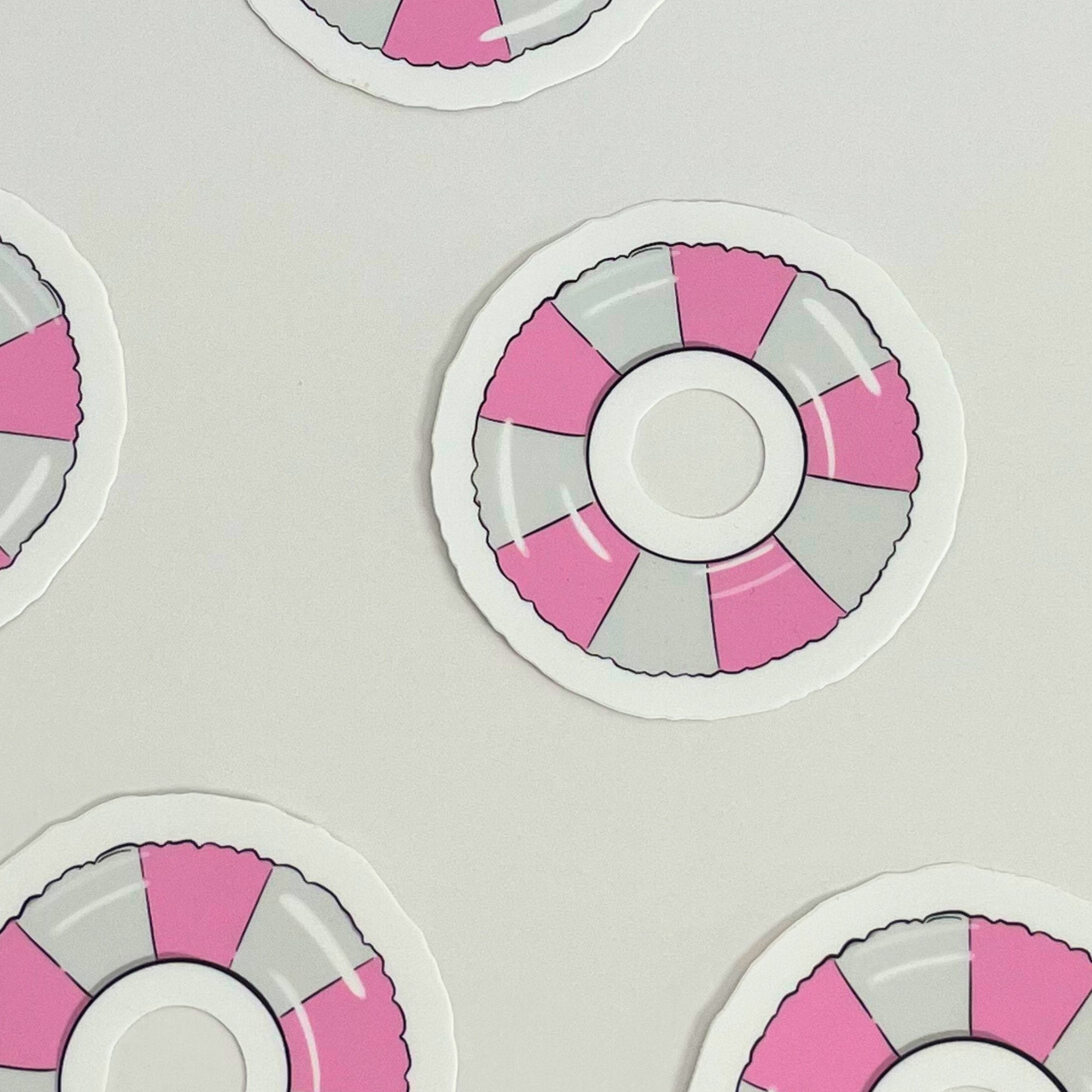 Pink Pool Float Sticker: Waterproof Summer Floaty Decal - Etsy