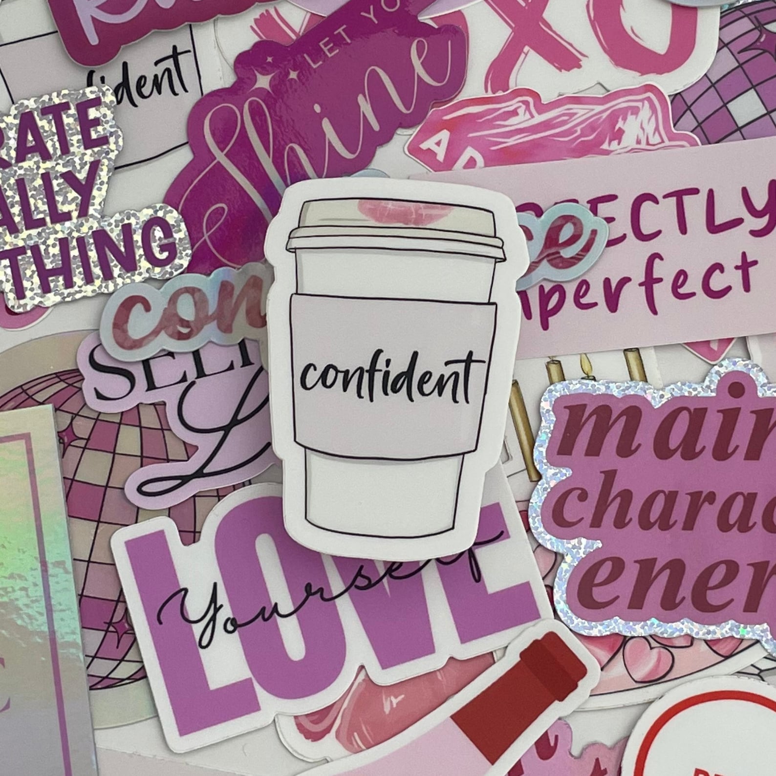 Confident Sticker, Self-esteem Sticker, Coffee Cup Sticker, Coffee ...