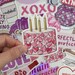 Heart Cake Sticker: Pink Birthday Dessert, Valentine's Day Vinyl - Etsy