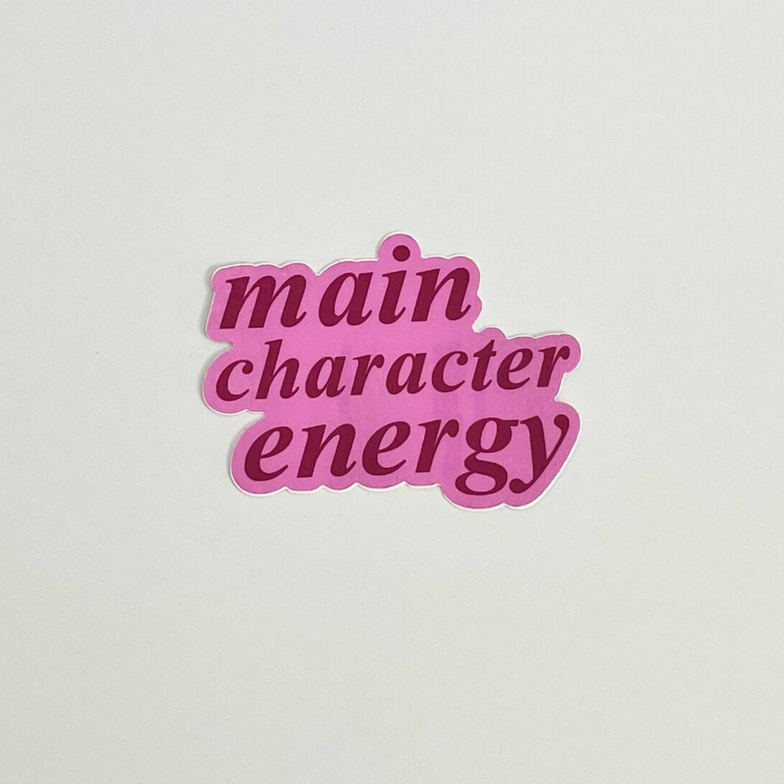 Main Character Energy Sticker: Waterproof Vinyl Laptop Decal - Etsy