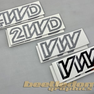 Vanagon VW/4WD/2WD Vinyl Decal/stickers Westfalia Syncro - Etsy