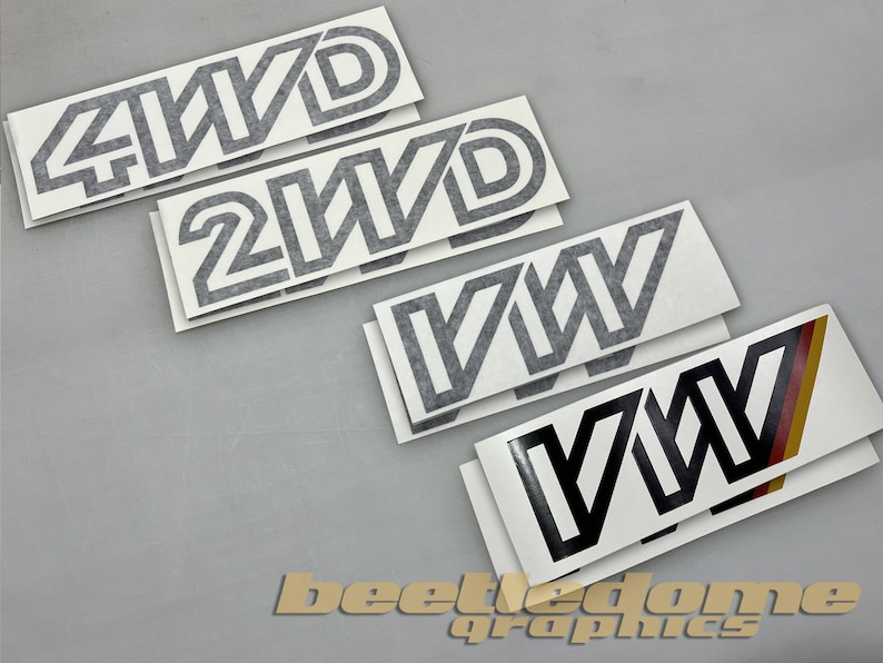 Vanagon VW/4WD/2WD Vinyl Decal/stickers Westfalia Syncro - Etsy