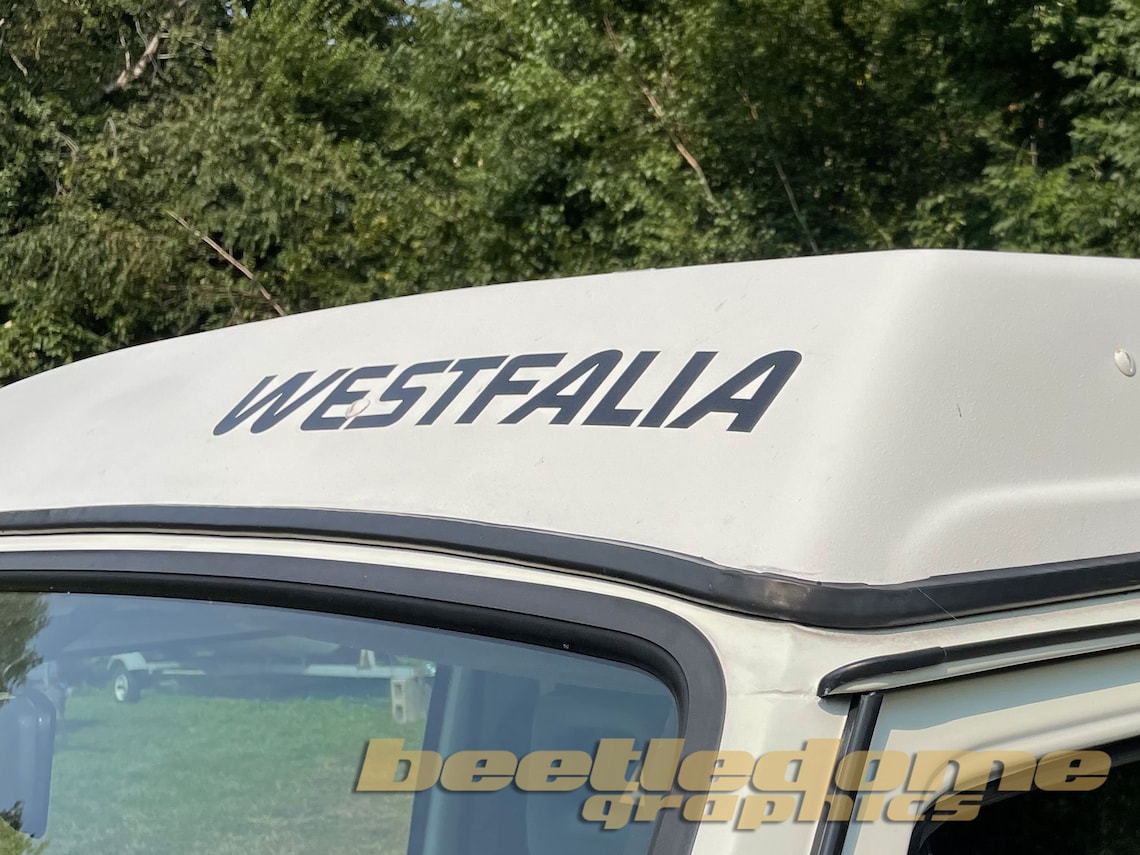 Westfalia Pop Top Vinyl Decal/sticker Set VW Vanagon | Etsy
