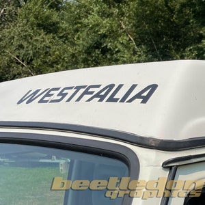 Westfalia Pop Top Vinyl Decal/sticker Set - VW Vanagon - Etsy