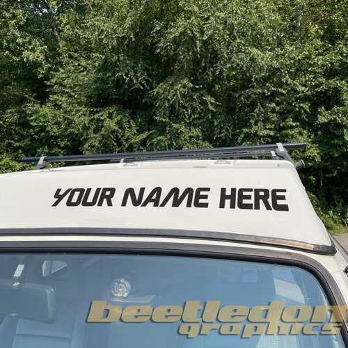 Custom Westfalia Pop Top Vinyl Decal/sticker/lettering - Etsy