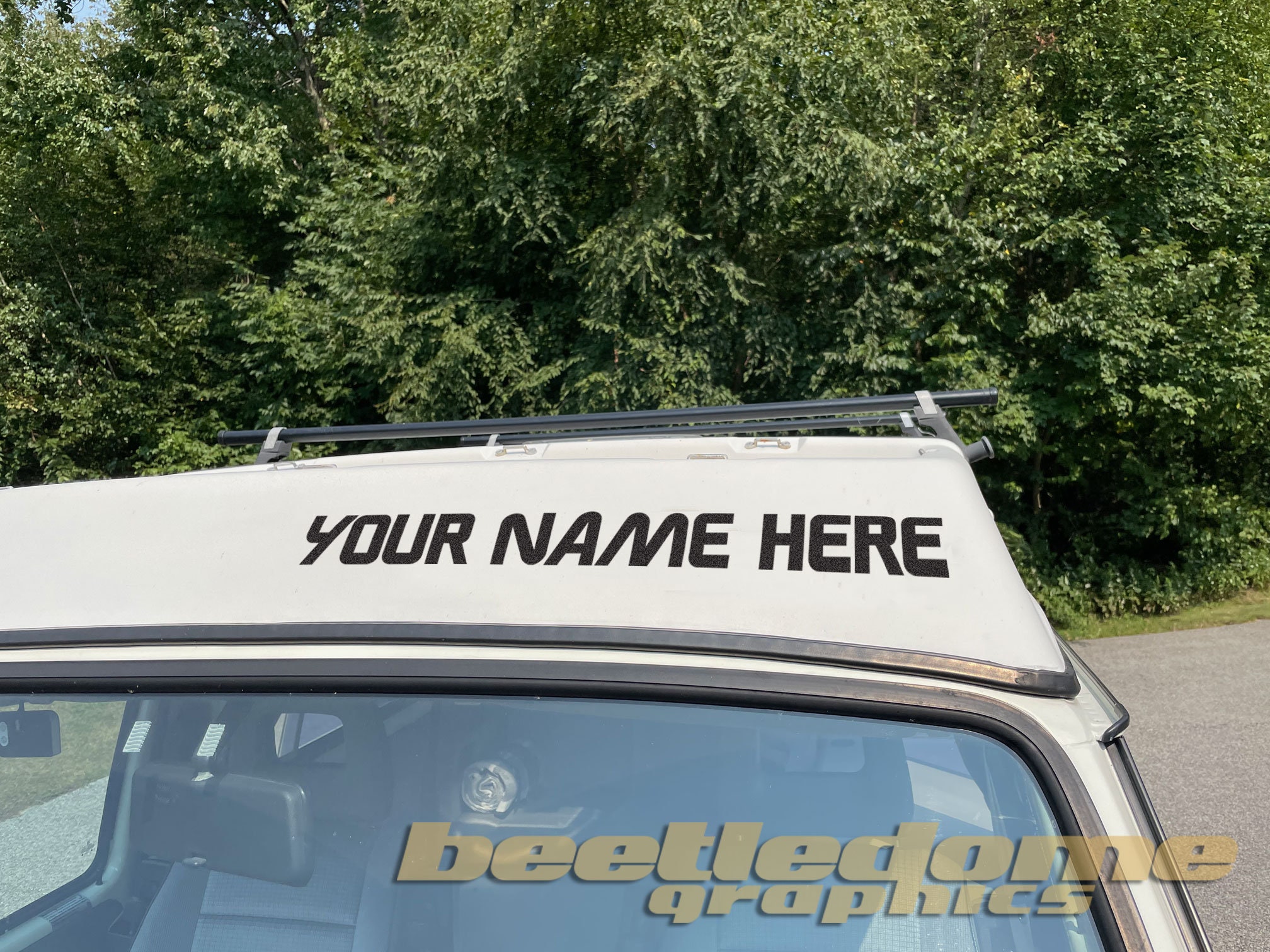 Custom Westfalia Pop Top Vinyl Decal/sticker/lettering - Customized ...