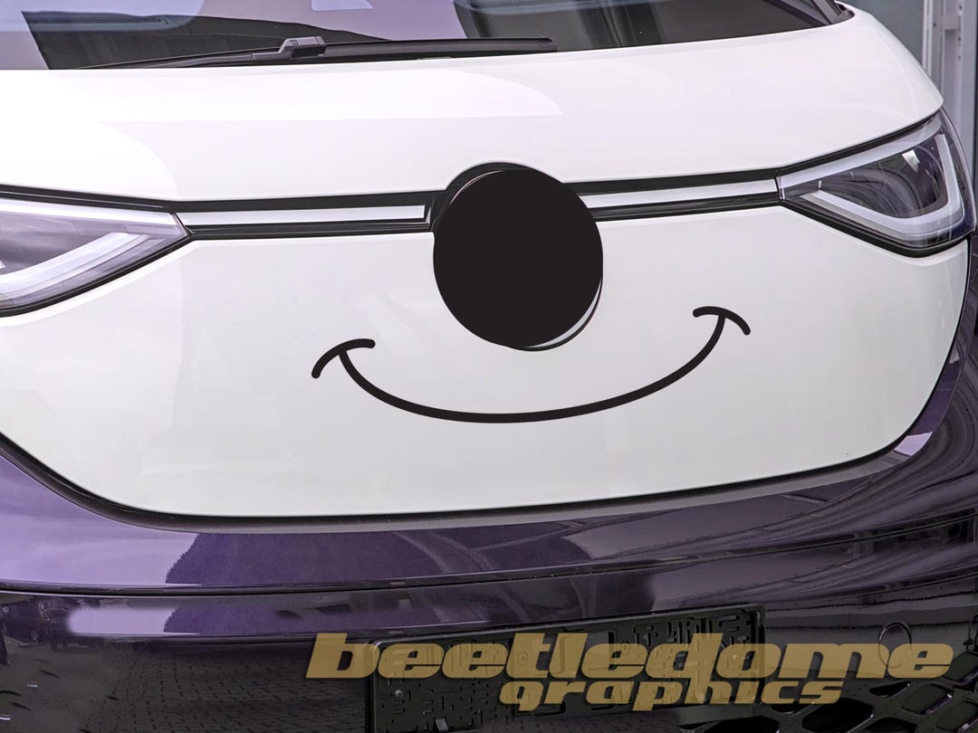 Front Hood Smile Decal - ID Buzz - Etsy