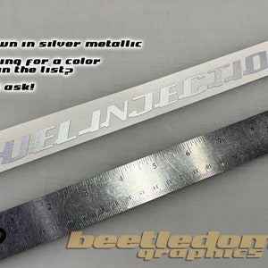 VW Decklid "fuel Injection" Emblem Script Vinyl Decal/stickers Bug Ghia ...