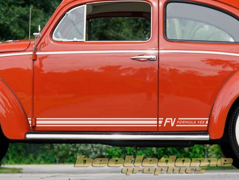 VW Bug/beetle Formula Vee Side Stripe Kit | Etsy