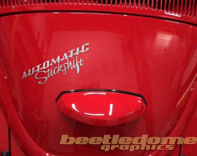 VW Decklid Automatic Stickshift Emblem Script Vinyl Decal/stickers Bug ...