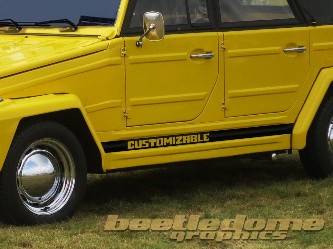 Custom VW Thing "the Thing" Side Stripes - Customized Message - Etsy