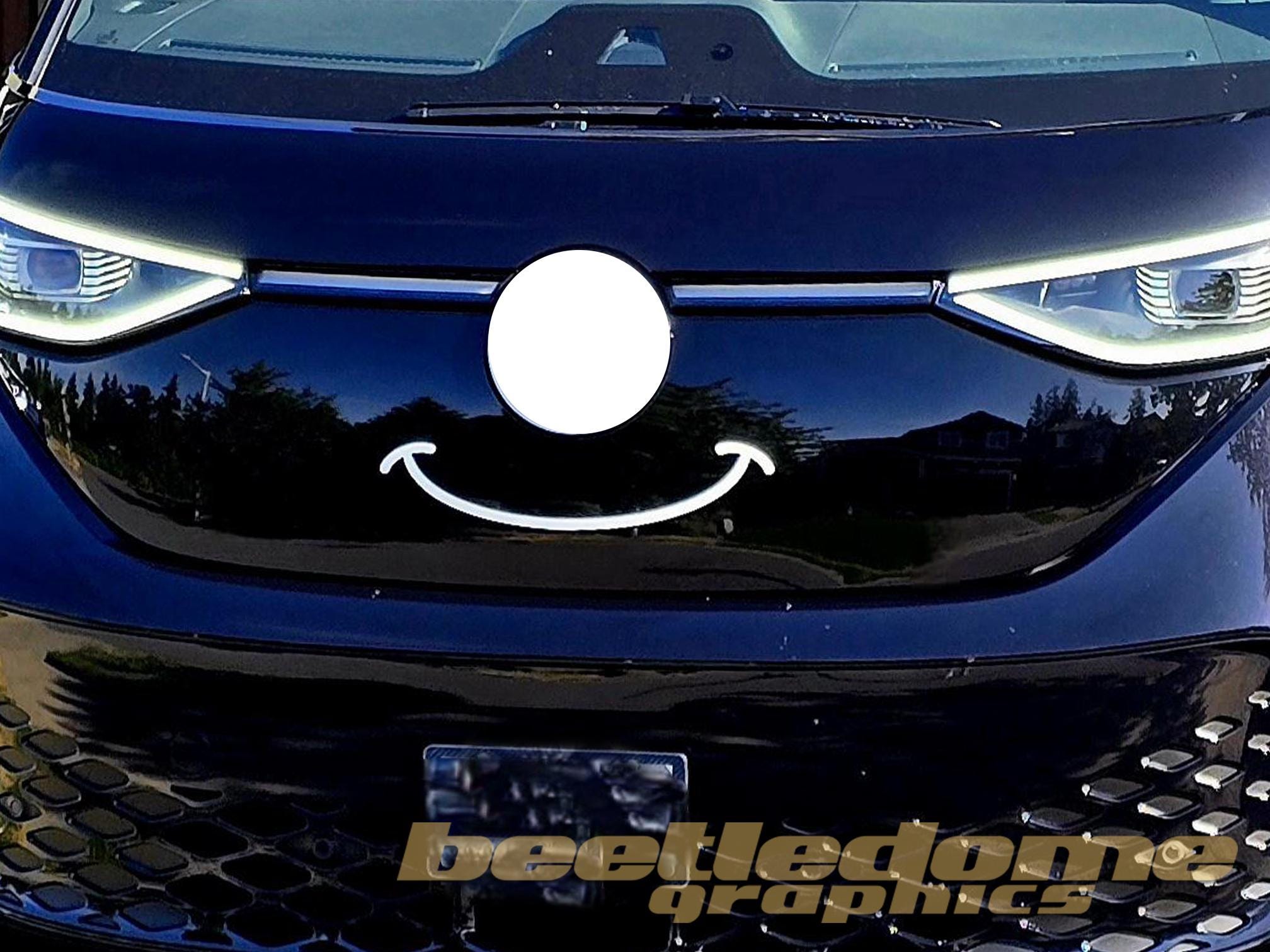 Front Hood Smile Decal - ID Buzz - Etsy
