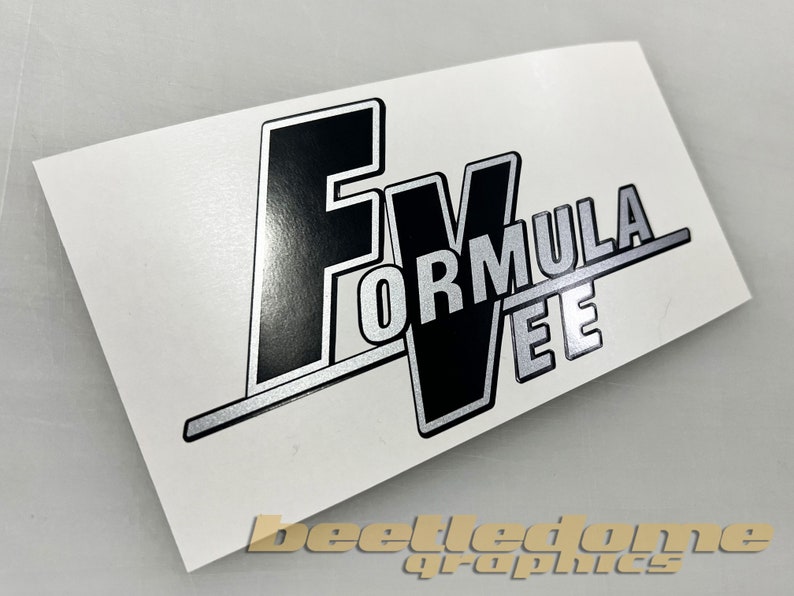 Formula Vee Emblem Printed Decal/sticker VW Bug, Ghia - Etsy