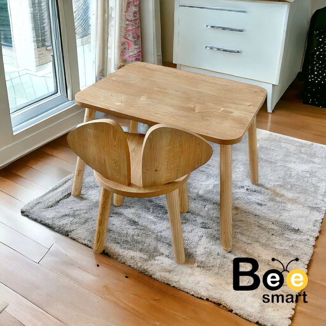 Wooden Kids Table and Chair Set-kids Activity Table-toddler Chair ...