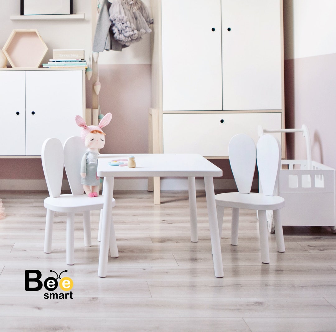 Montessori Wooden Table and Chairs for Kids Handmade Wooden Kids ...