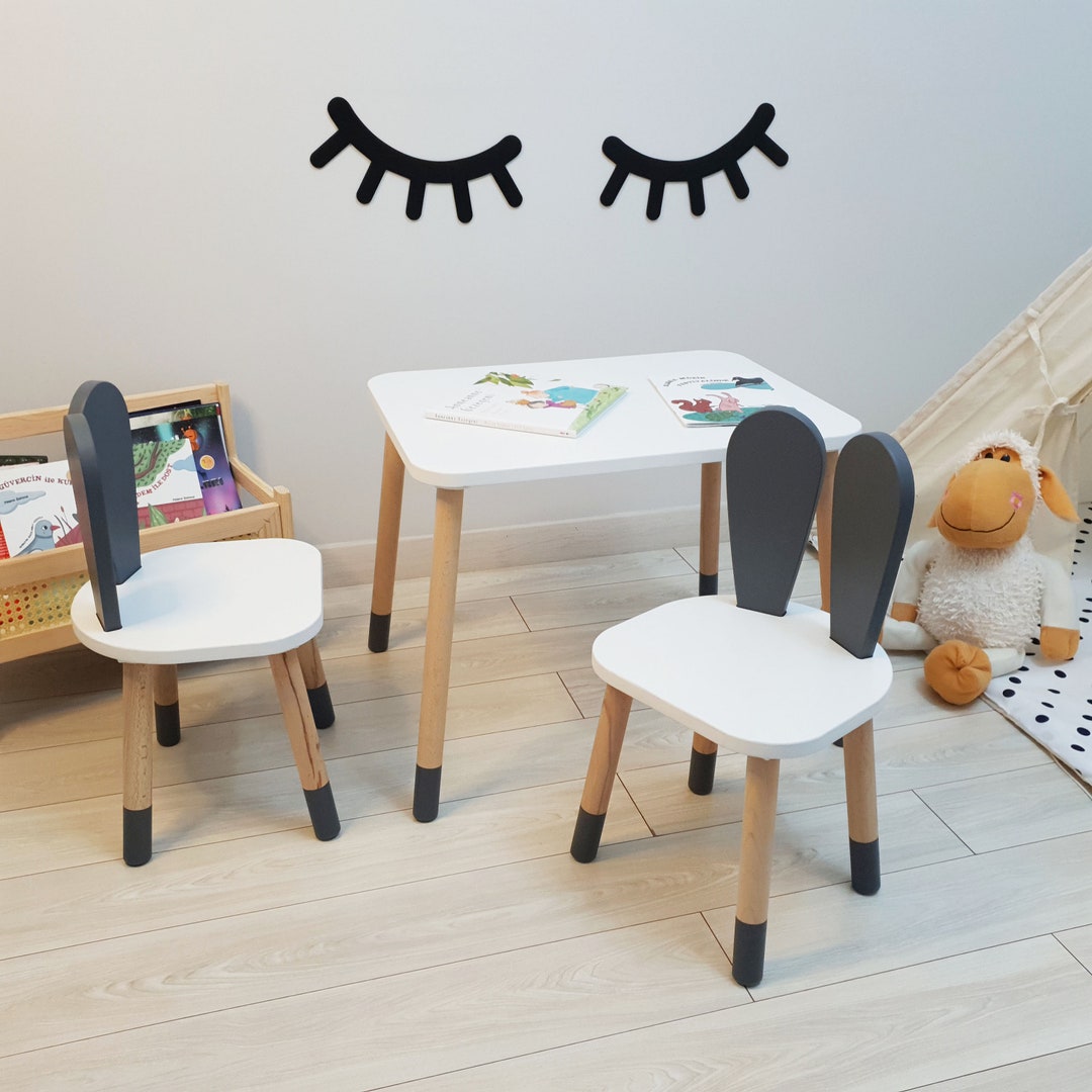 Montessori Table-montessori Chair-wooden Table and Chairs for Kids ...