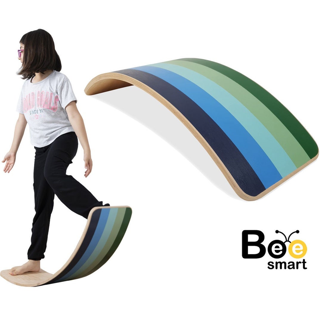 Montessori Wooden Balance Board for Kids-wobble Balancing Board Toy ...