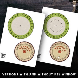 Vintage Toy Decoder Wheel Template - Cipher Wheel - Instant Download - Etsy