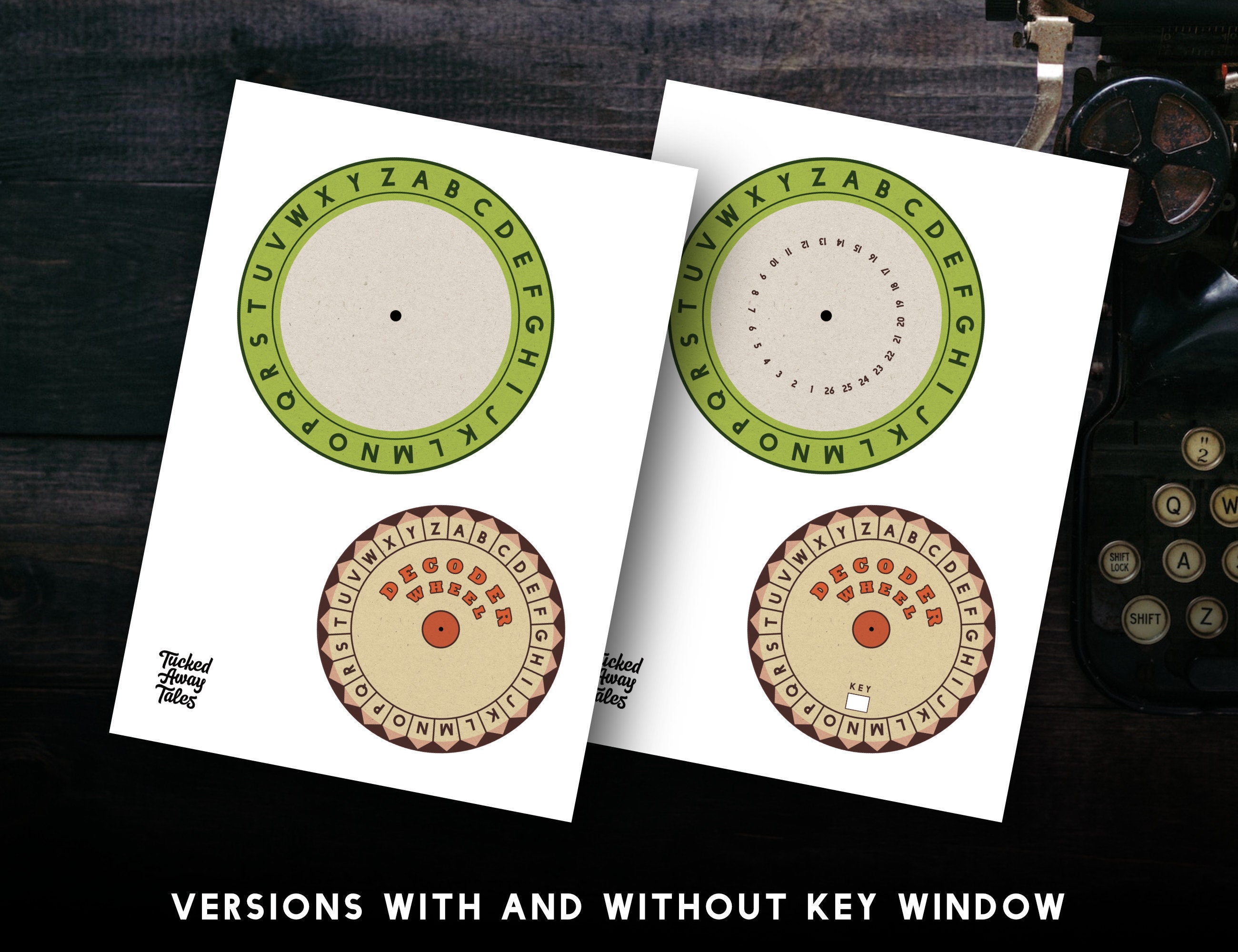 Vintage Toy Decoder Wheel Template - Cipher Wheel - Instant Download - Etsy