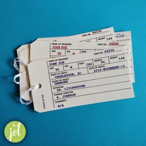 Editable Toe Tag Template | Instant Download | Online Editable - Etsy